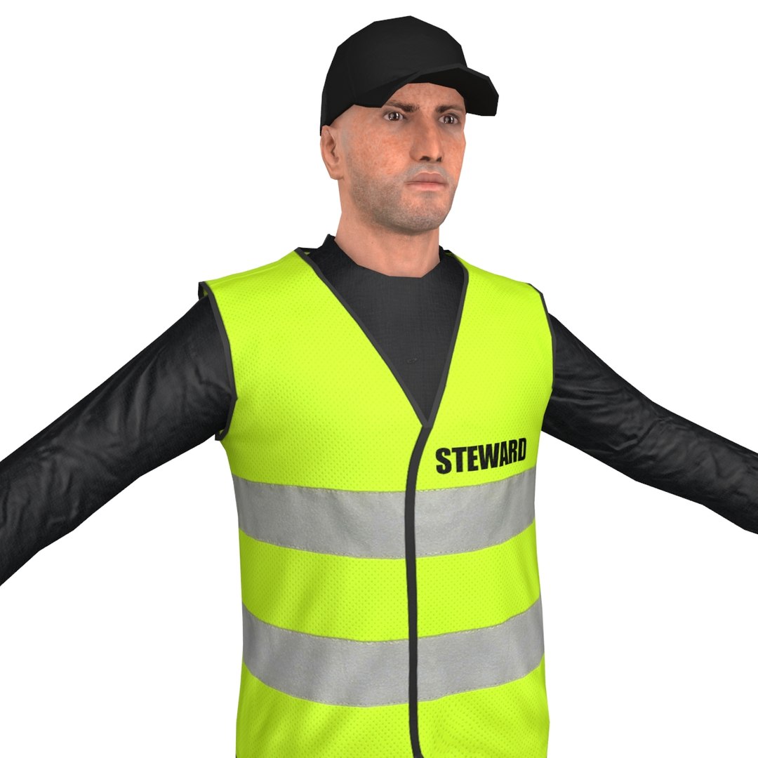 Safety steward 3D model - TurboSquid 1302278