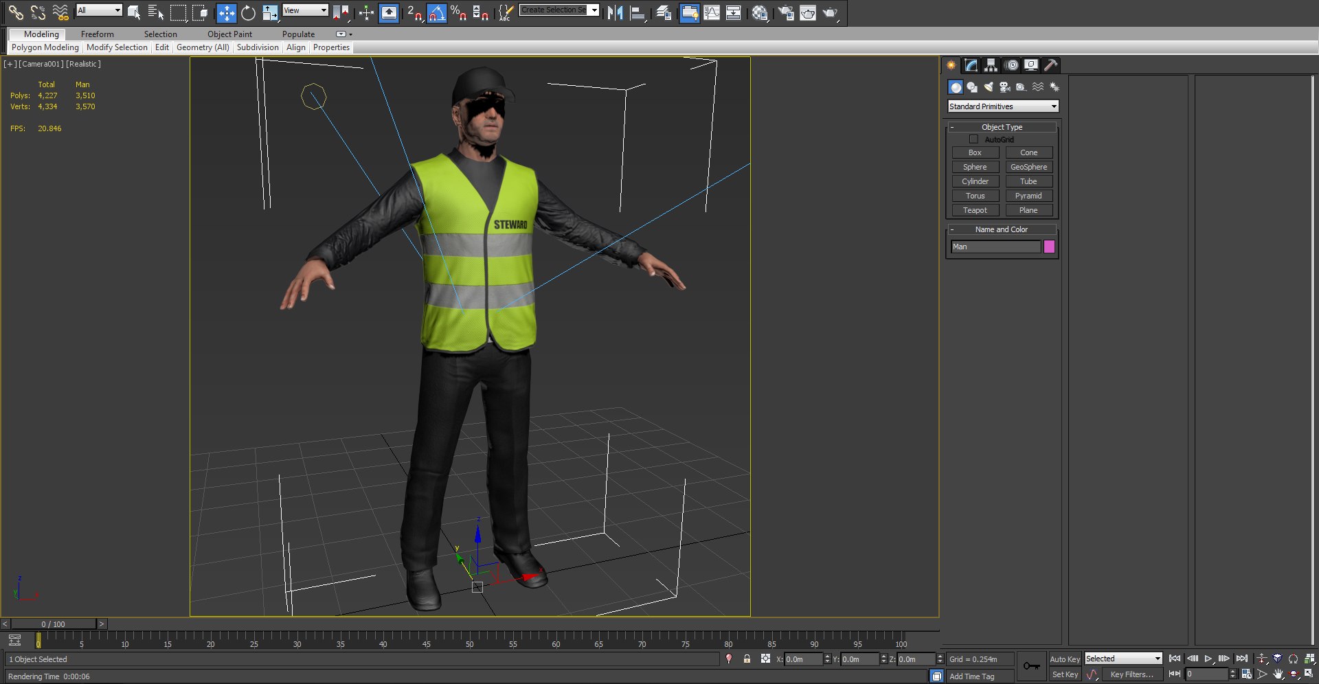 Safety steward 3D model - TurboSquid 1302278
