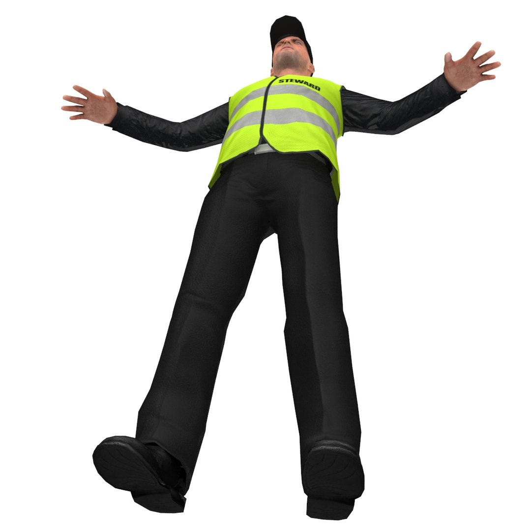 Safety steward 3D model - TurboSquid 1302278