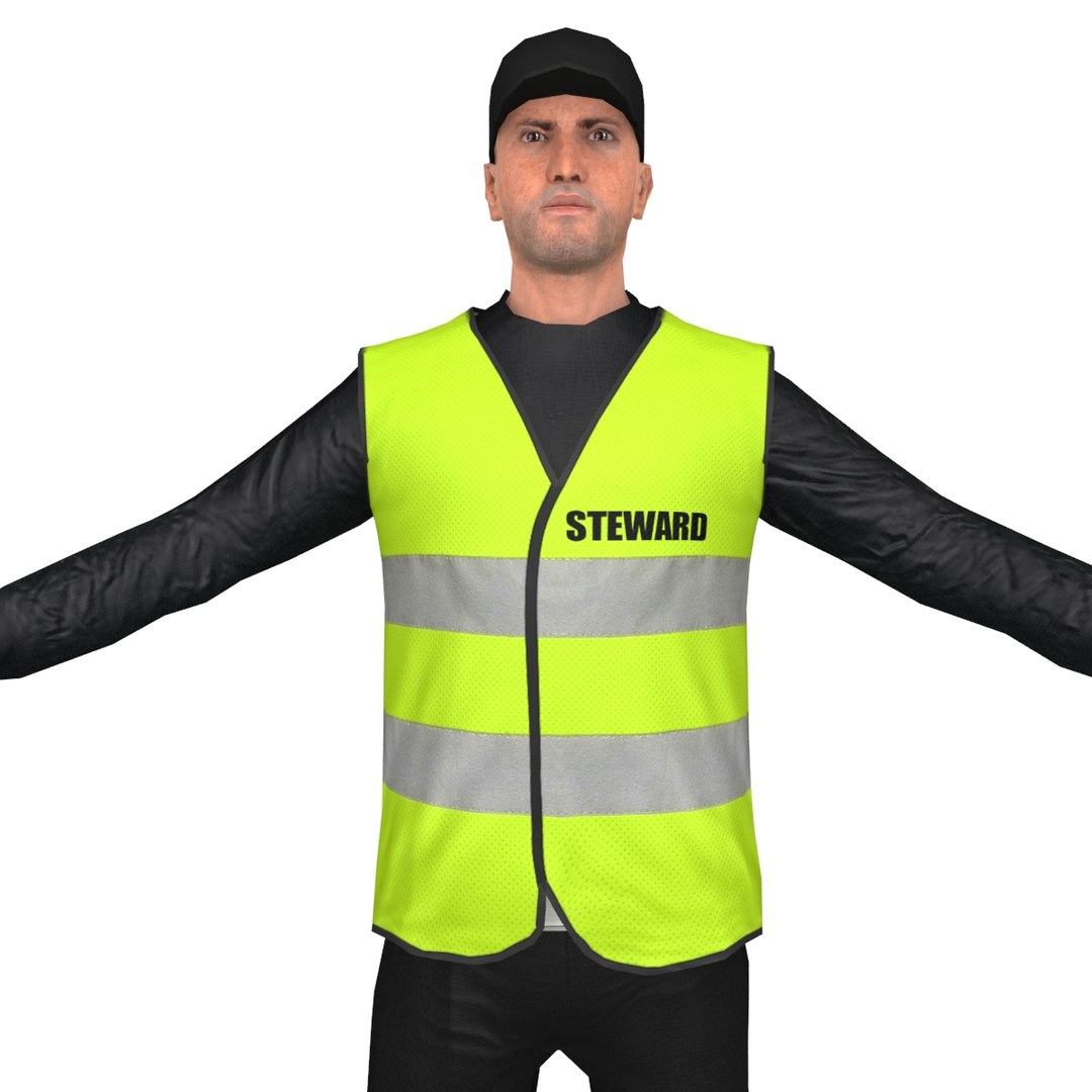 Safety steward 3D model - TurboSquid 1302278