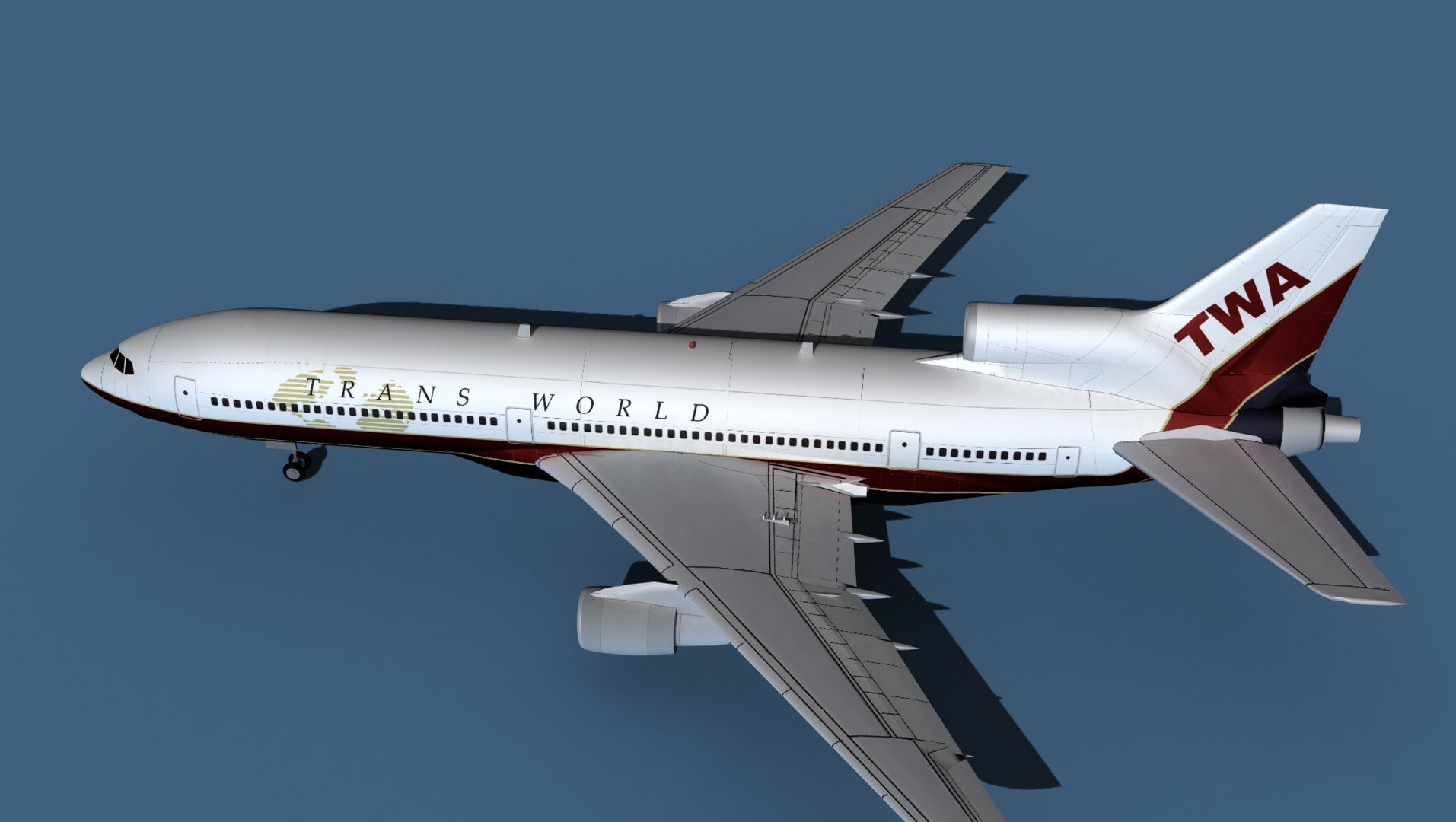 Lockheed L-1011-50 Trans World 3 Model - TurboSquid 1921642
