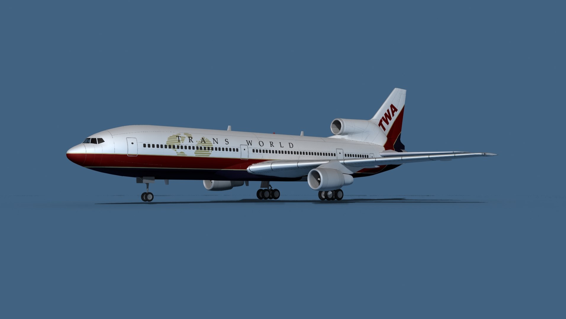 Lockheed L-1011-50 Trans World 3 Model - TurboSquid 1921642