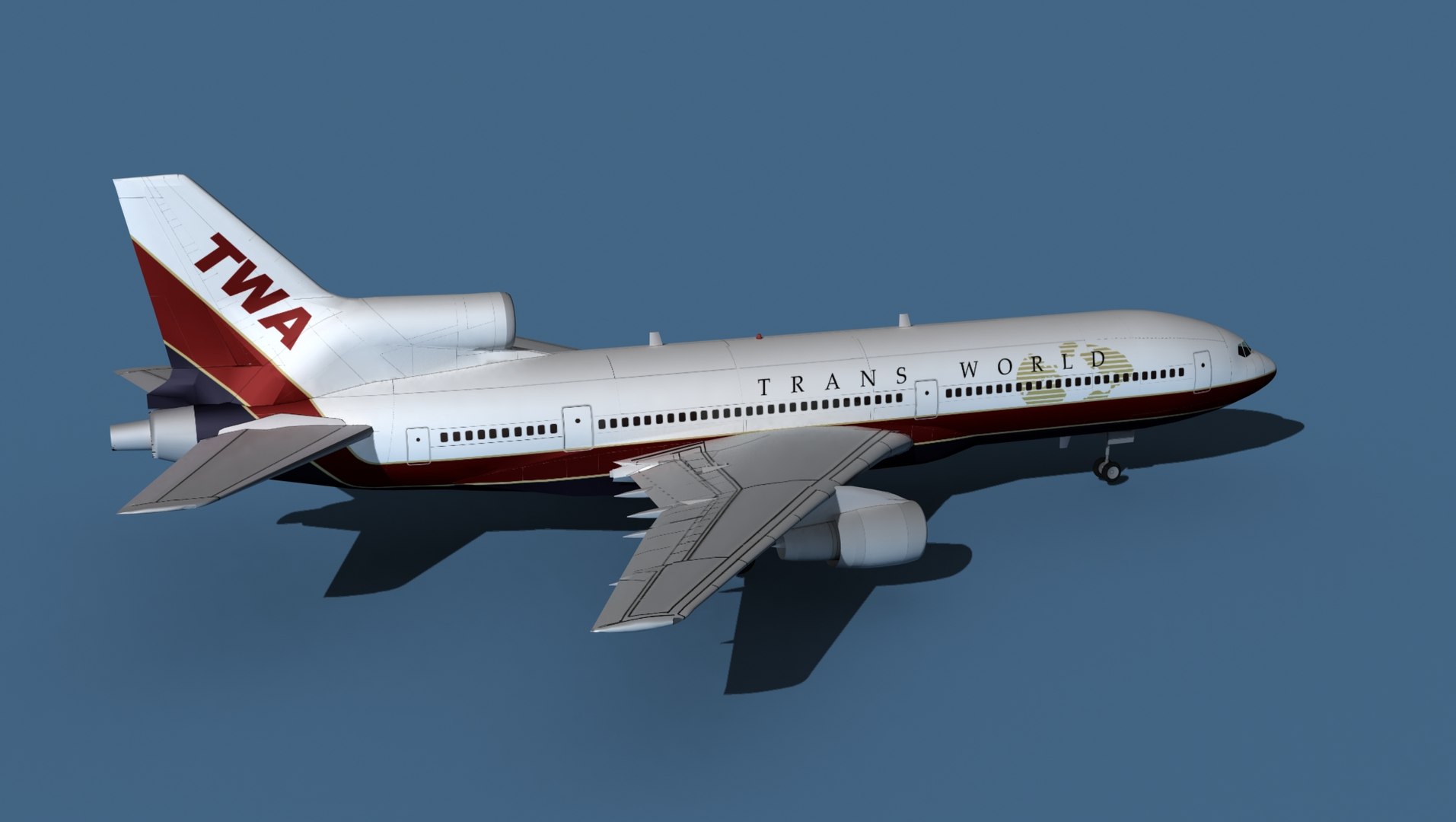 Lockheed L-1011-50 Trans World 3 Model - TurboSquid 1921642