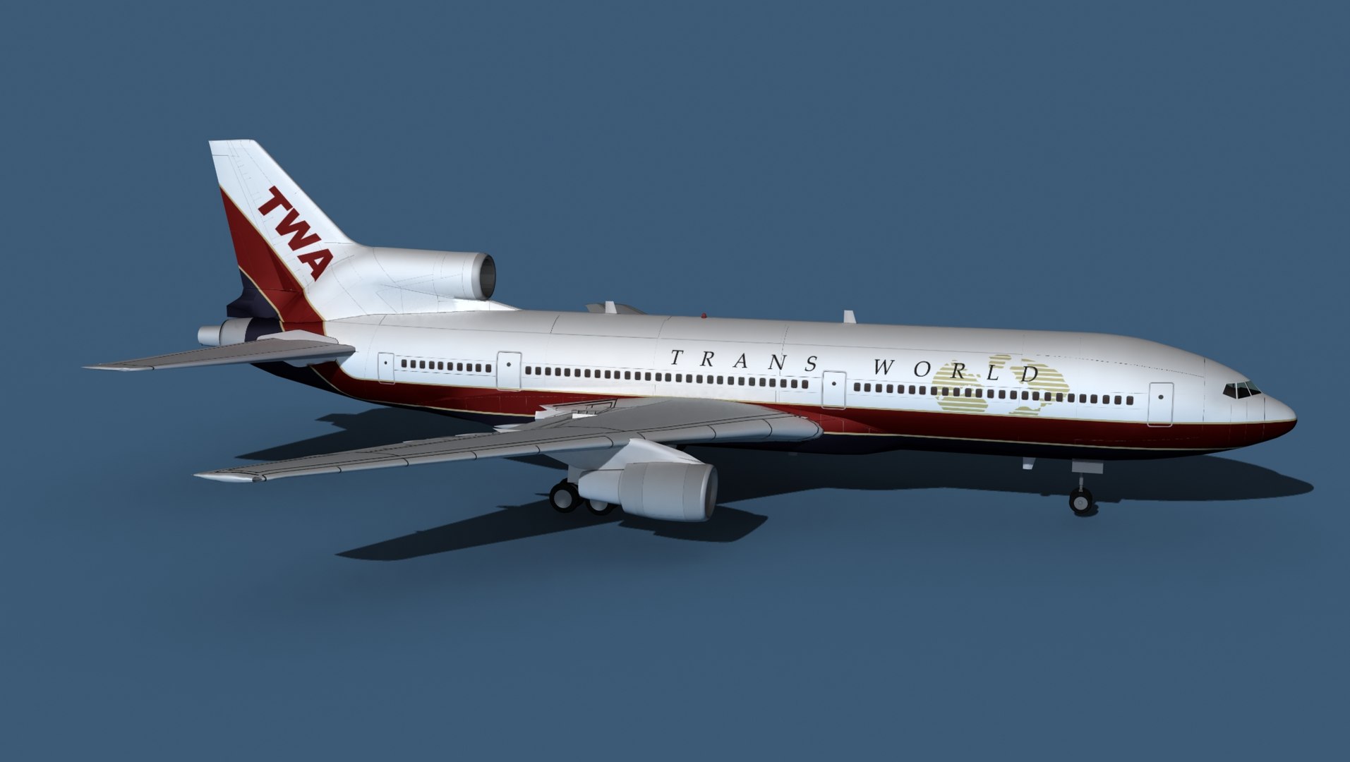 Lockheed L-1011-50 Trans World 3 Model - TurboSquid 1921642