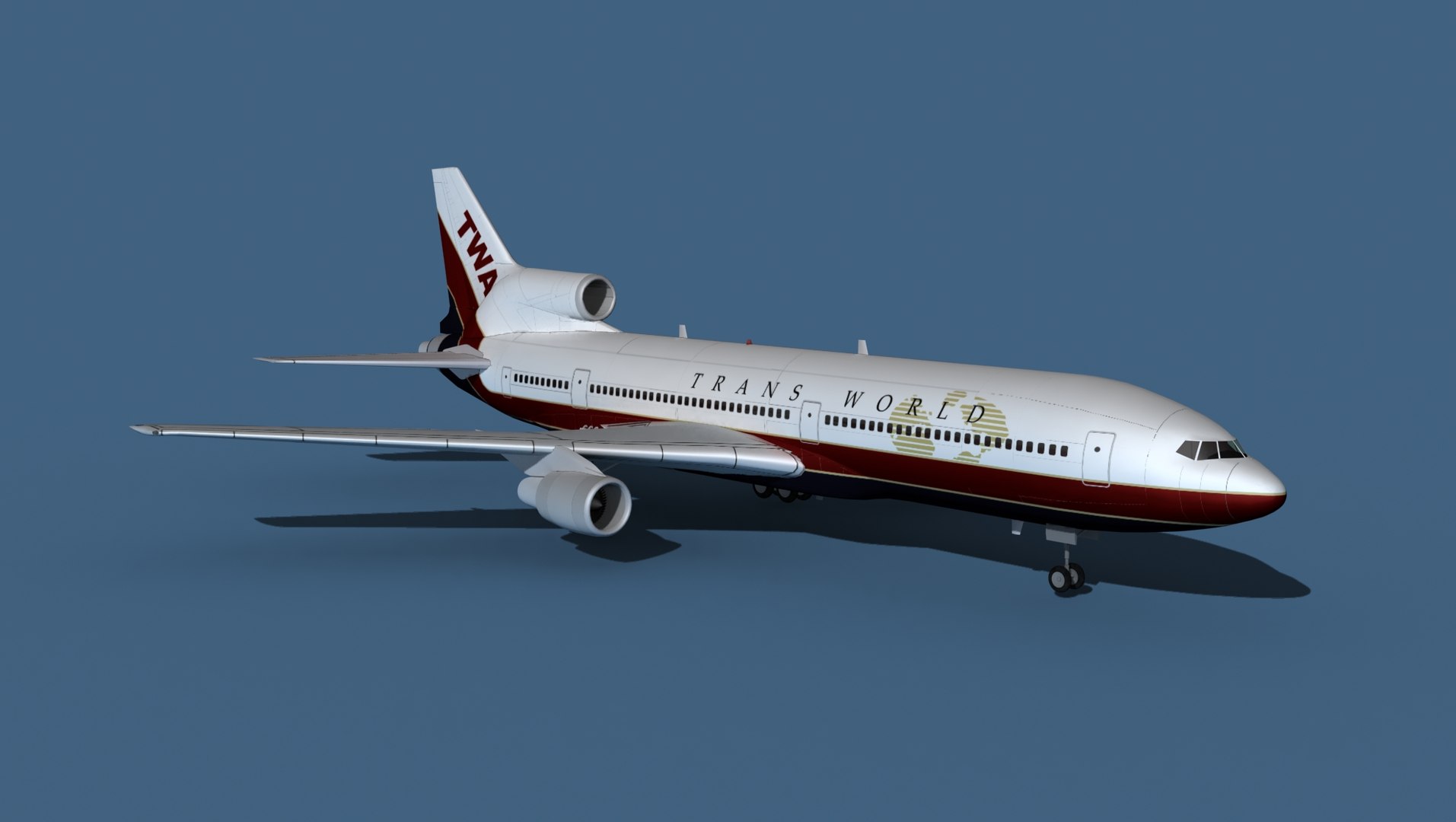 Lockheed L-1011-50 Trans World 3 Model - TurboSquid 1921642