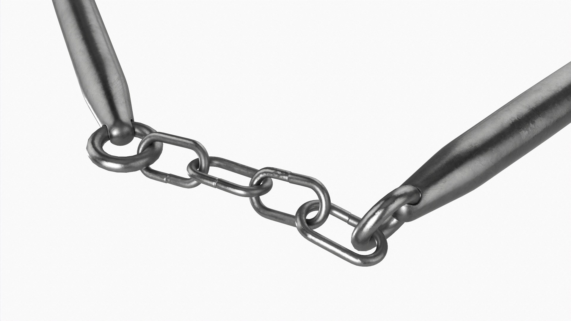 Staff Three Sectional Short Metal 3D Model - TurboSquid 1856581