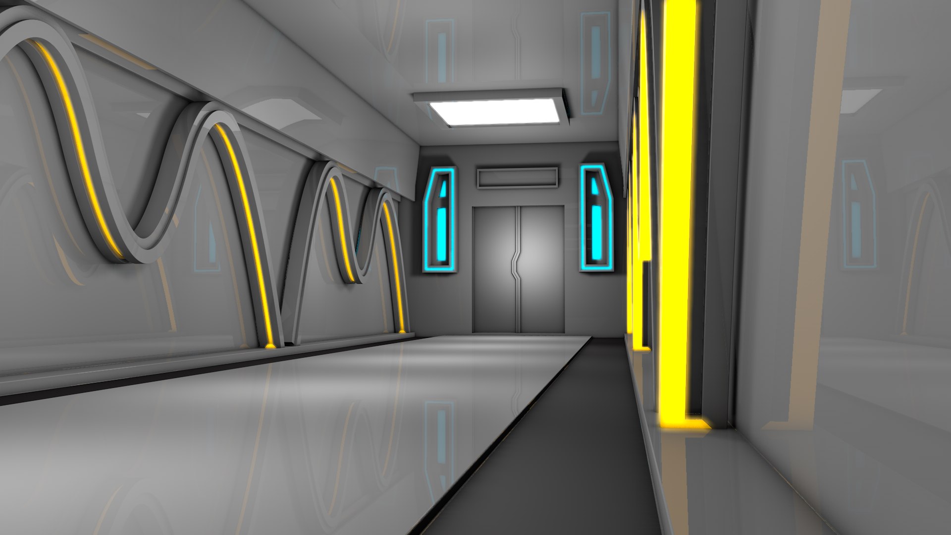 3D Model Hallway - TurboSquid 2332500