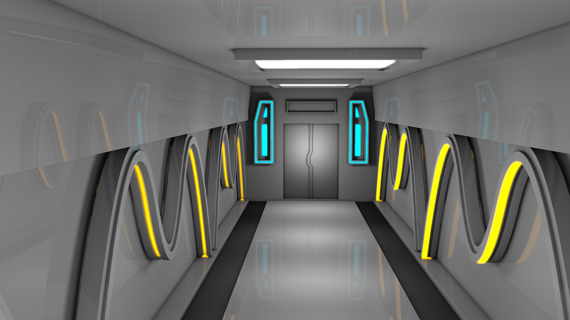 3D Model Hallway - TurboSquid 2332500