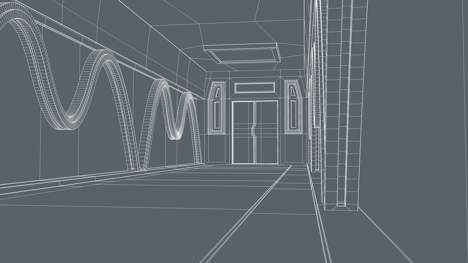 3D Model Hallway - TurboSquid 2332500