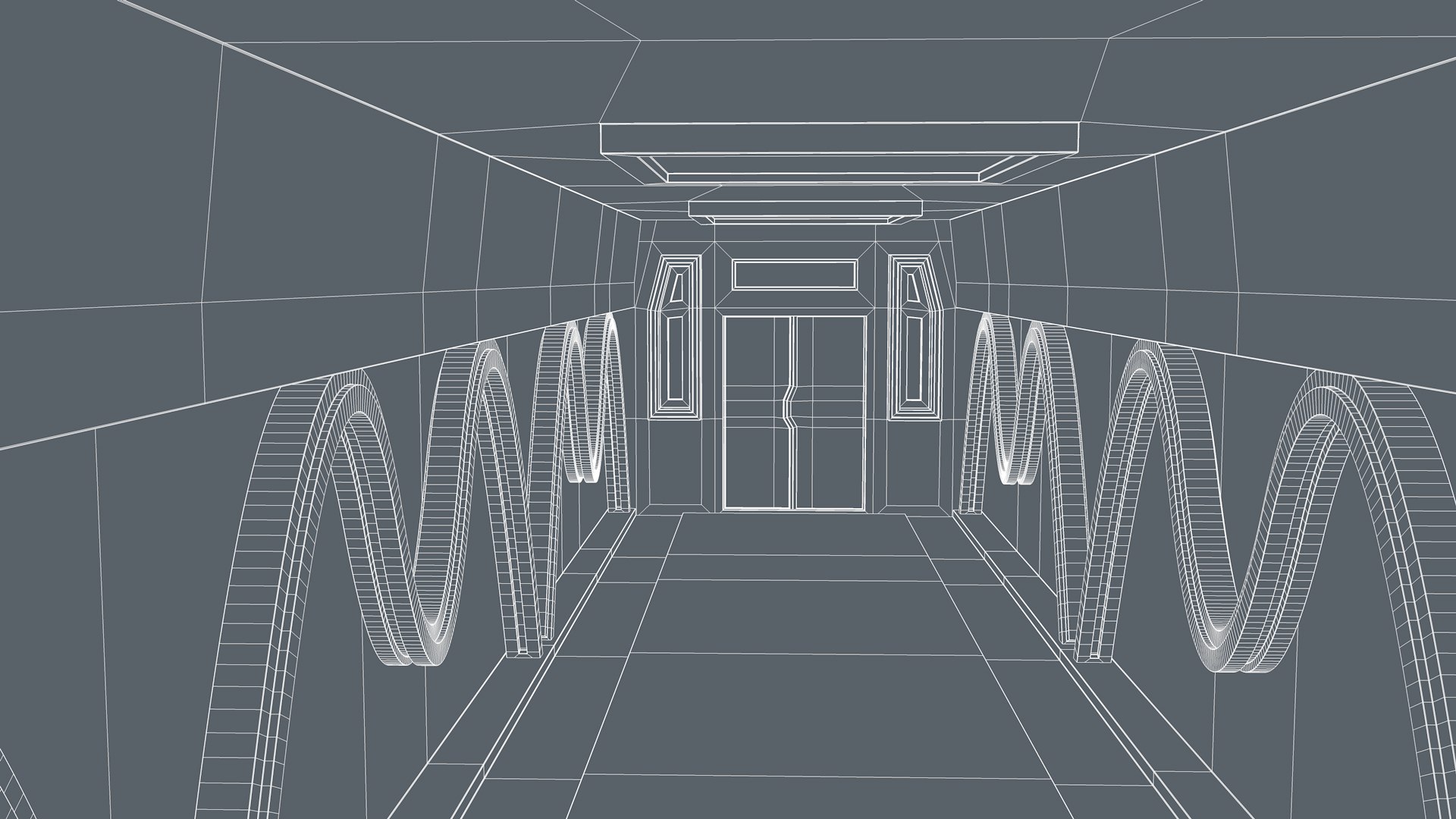 3D Model Hallway - TurboSquid 2332500