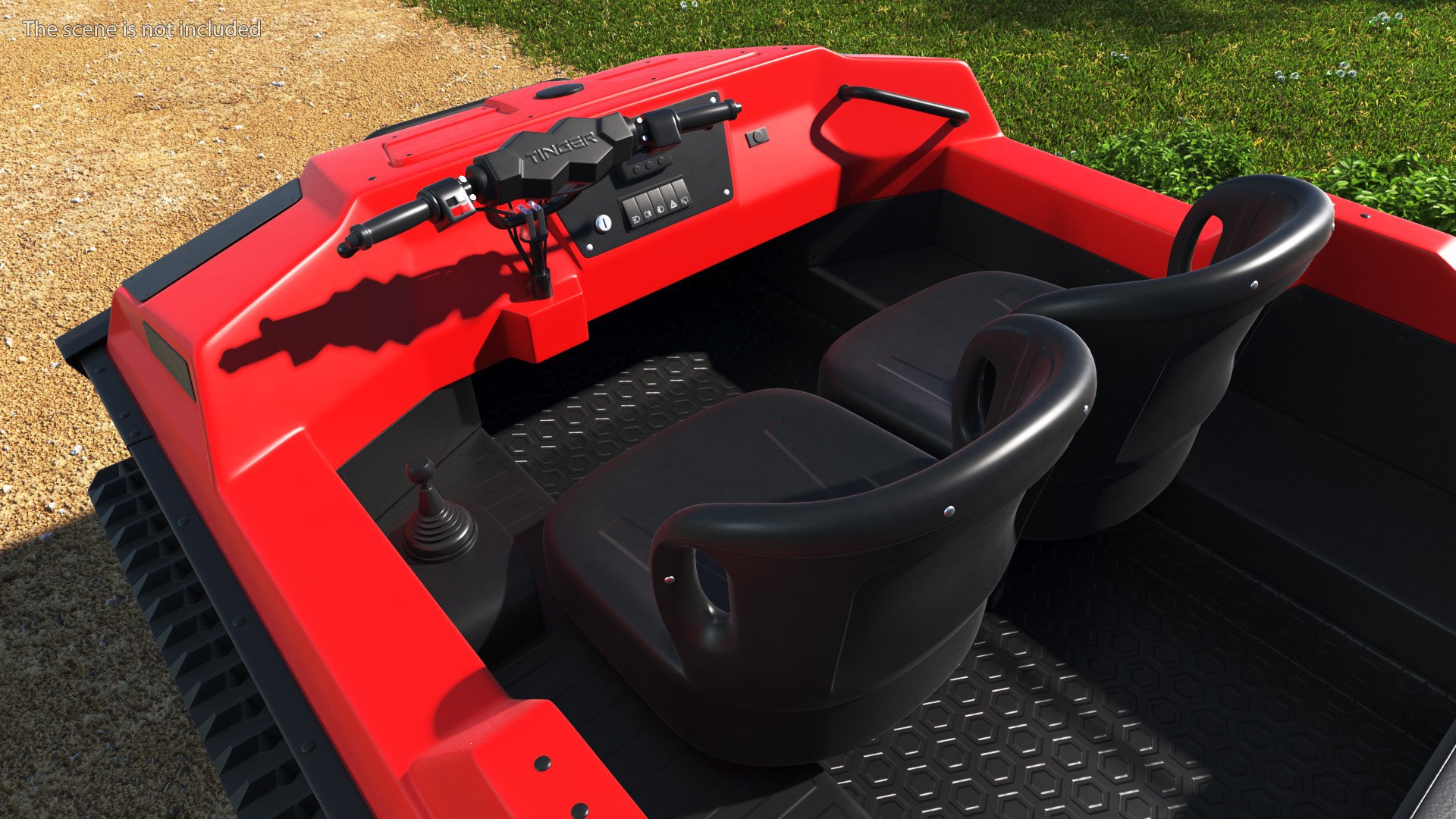 3D No Roof Tinger ATV Red Rigged - TurboSquid 2001546