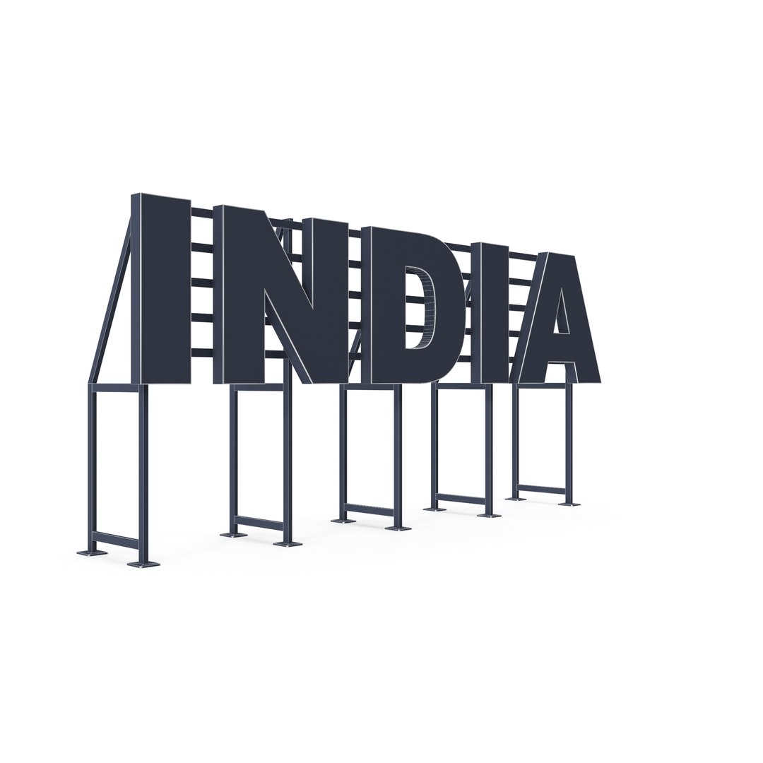 3D country sign india - TurboSquid 1804915