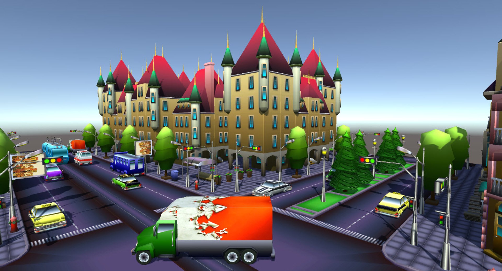 3d Simple City Constructor