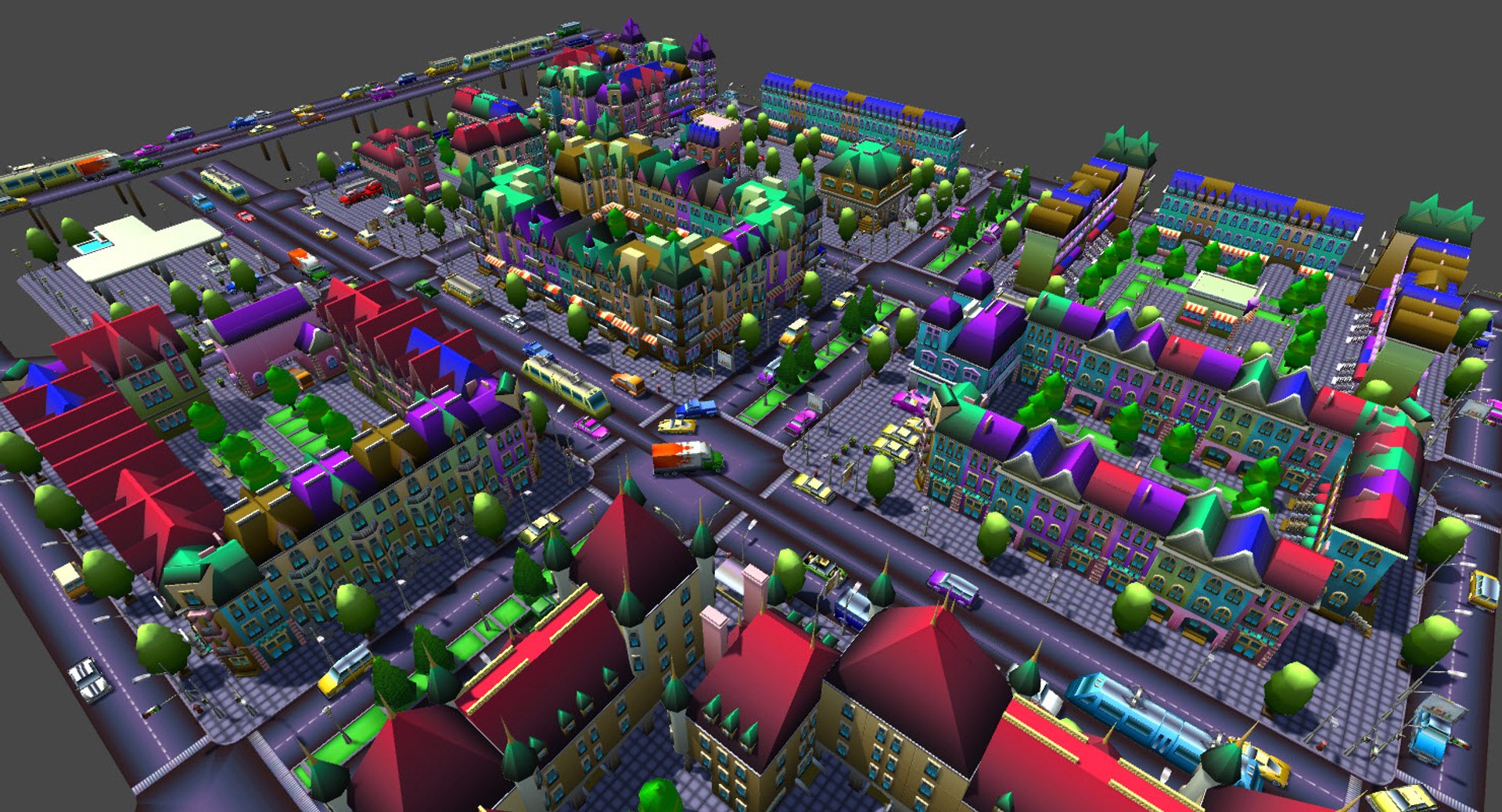 3d Simple City Constructor