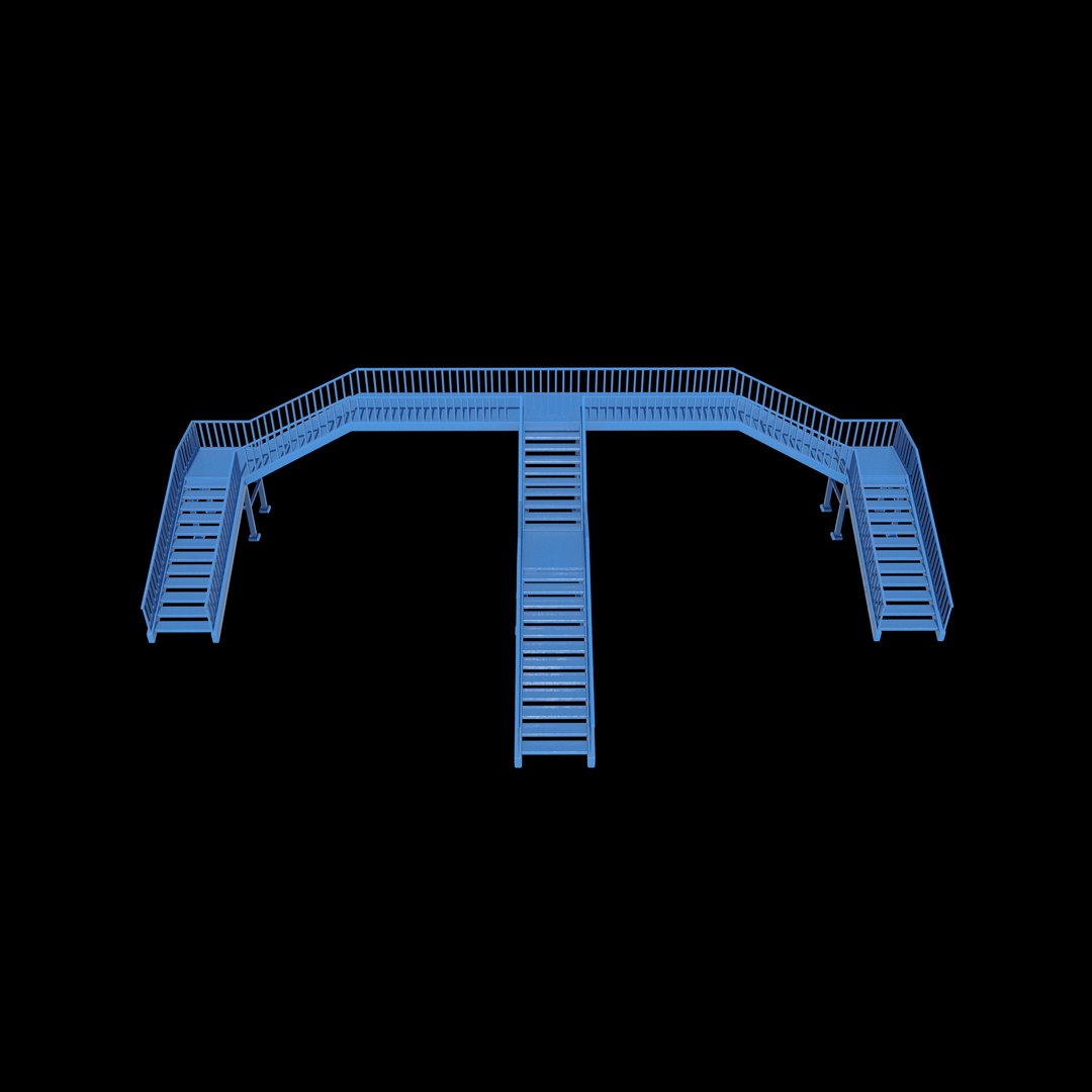 Footbridge 3D Model Model - TurboSquid 2333162