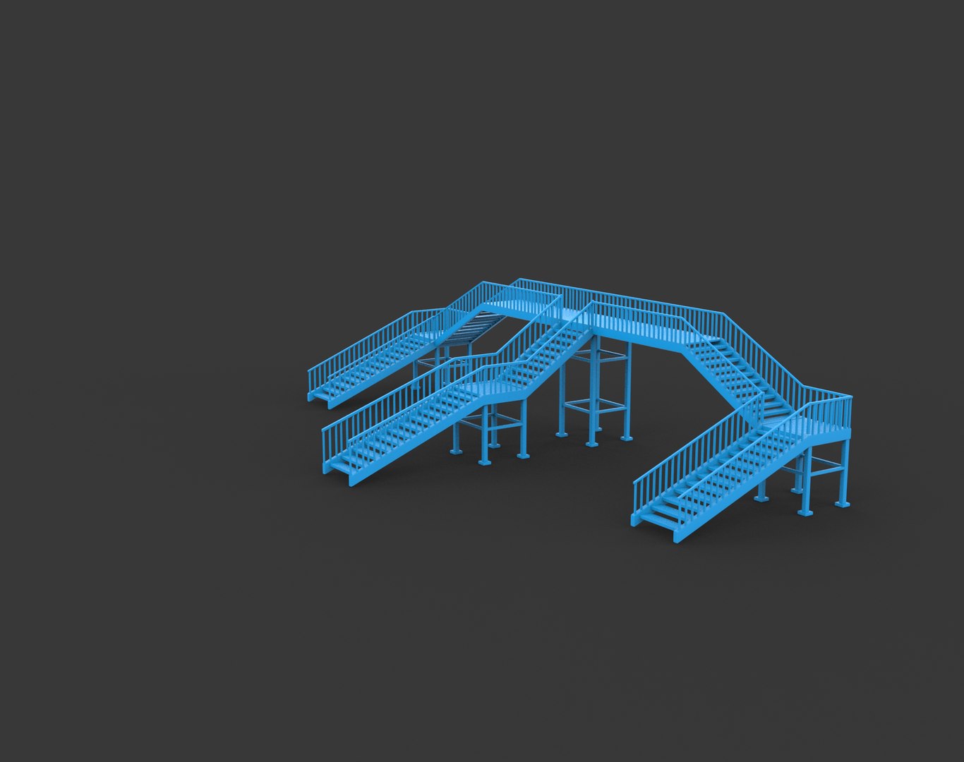 Footbridge 3D Model Model - TurboSquid 2333162