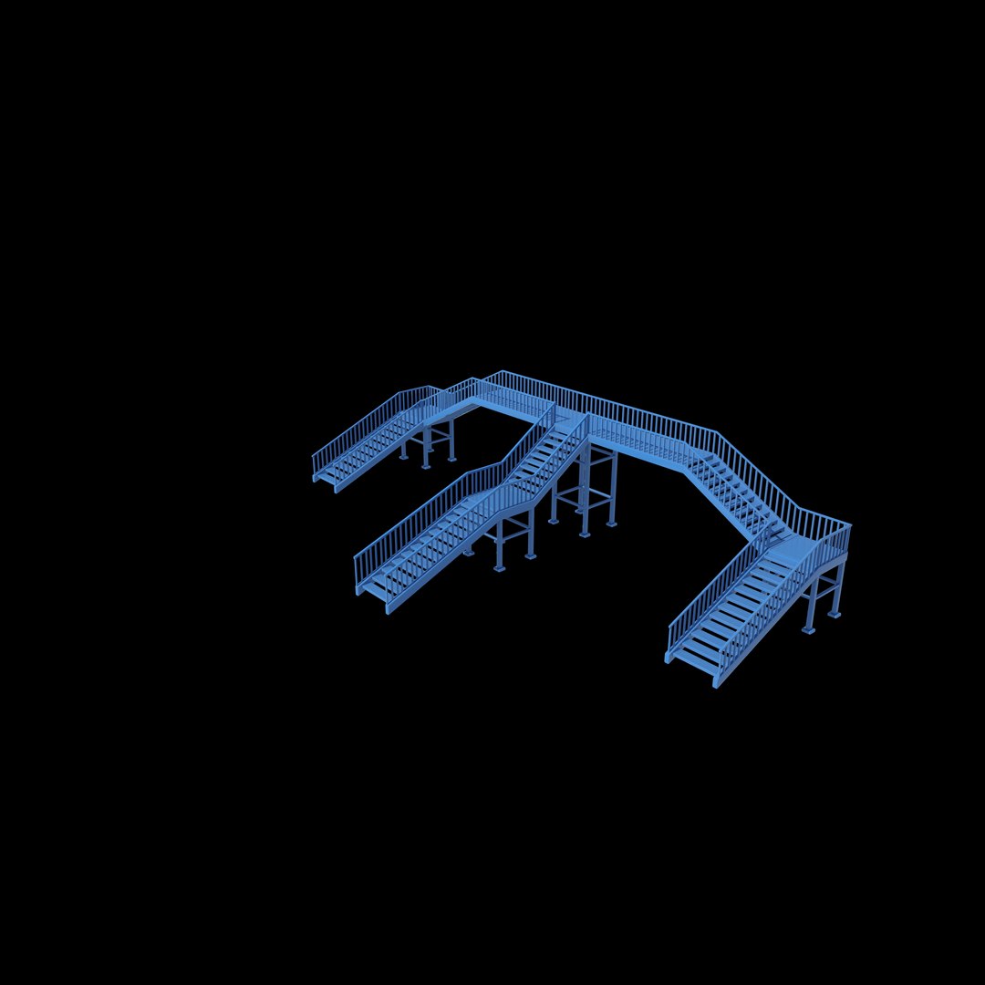 Footbridge 3D Model Model - TurboSquid 2333162