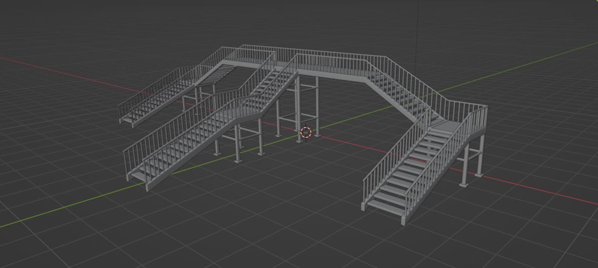 Footbridge 3D Model Model - TurboSquid 2333162