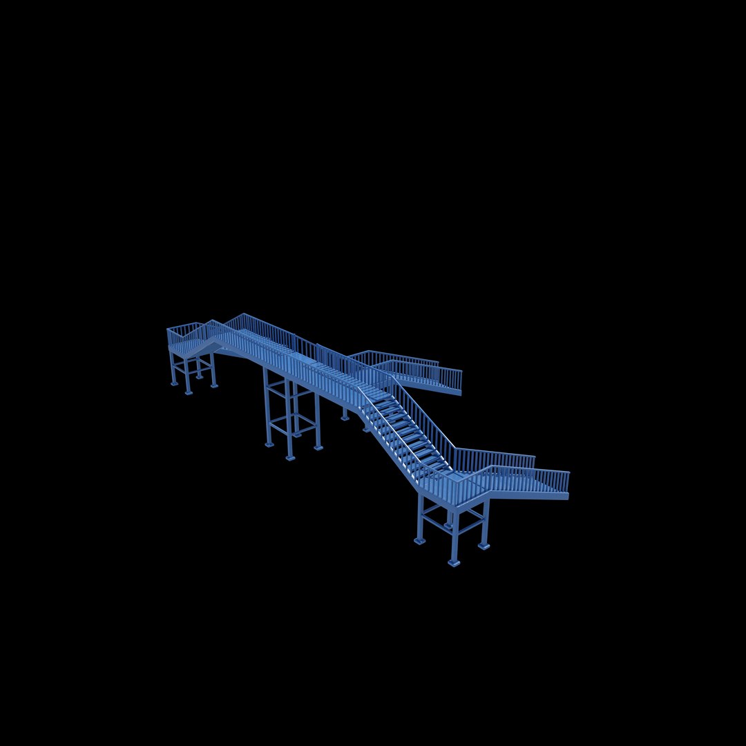 Footbridge 3D Model Model - TurboSquid 2333162