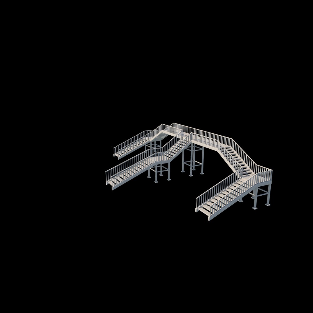 Footbridge 3D Model Model - TurboSquid 2333162