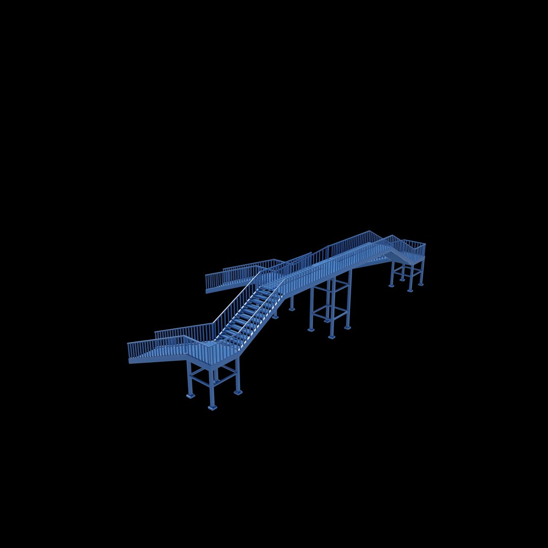 Footbridge 3D Model Model - TurboSquid 2333162
