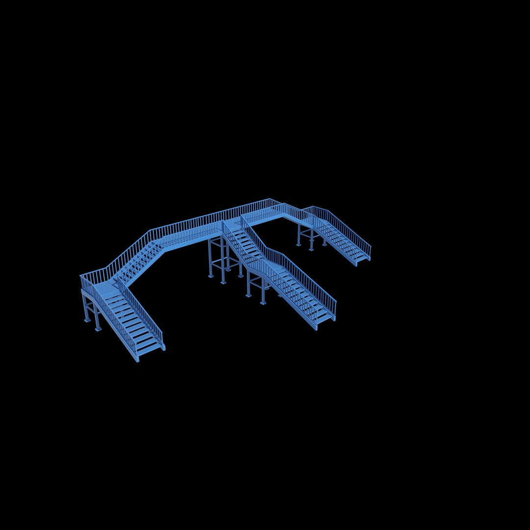 Footbridge 3D Model Model - TurboSquid 2333162