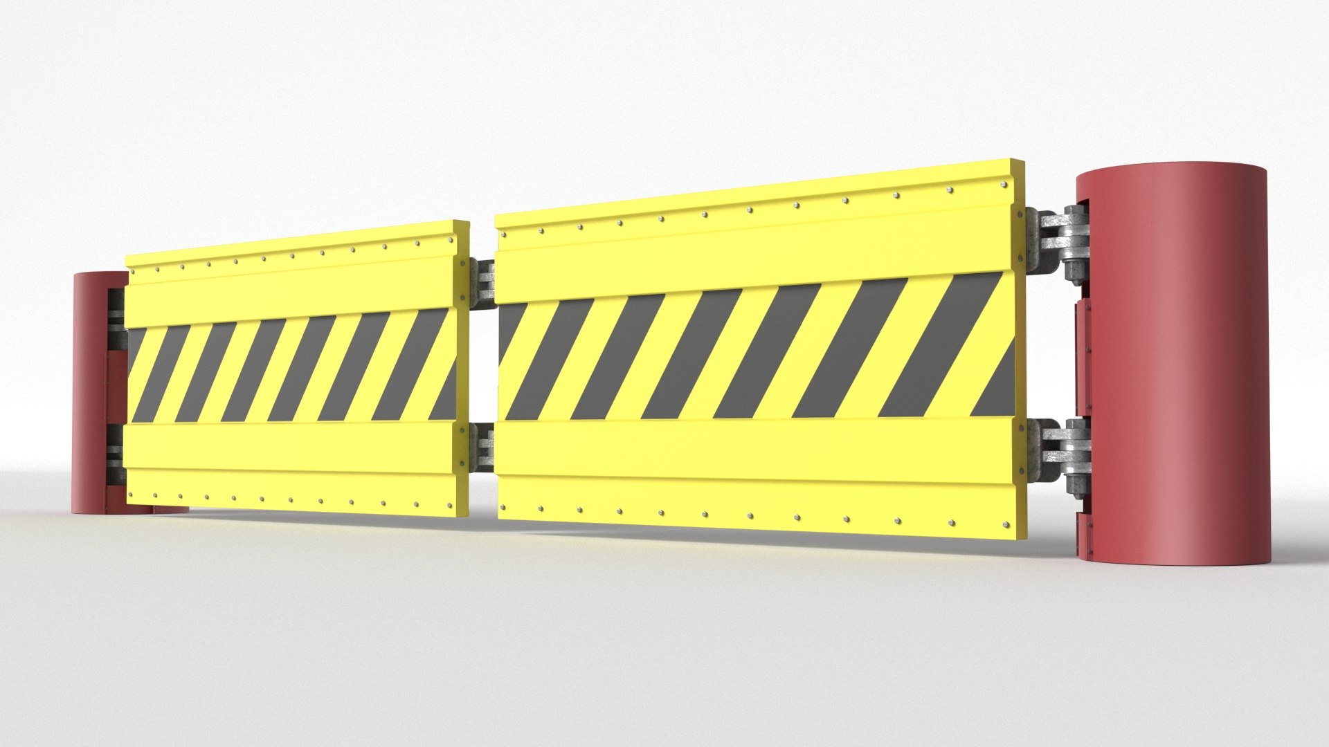 3D Crash Resistant Gates - TurboSquid 1976500