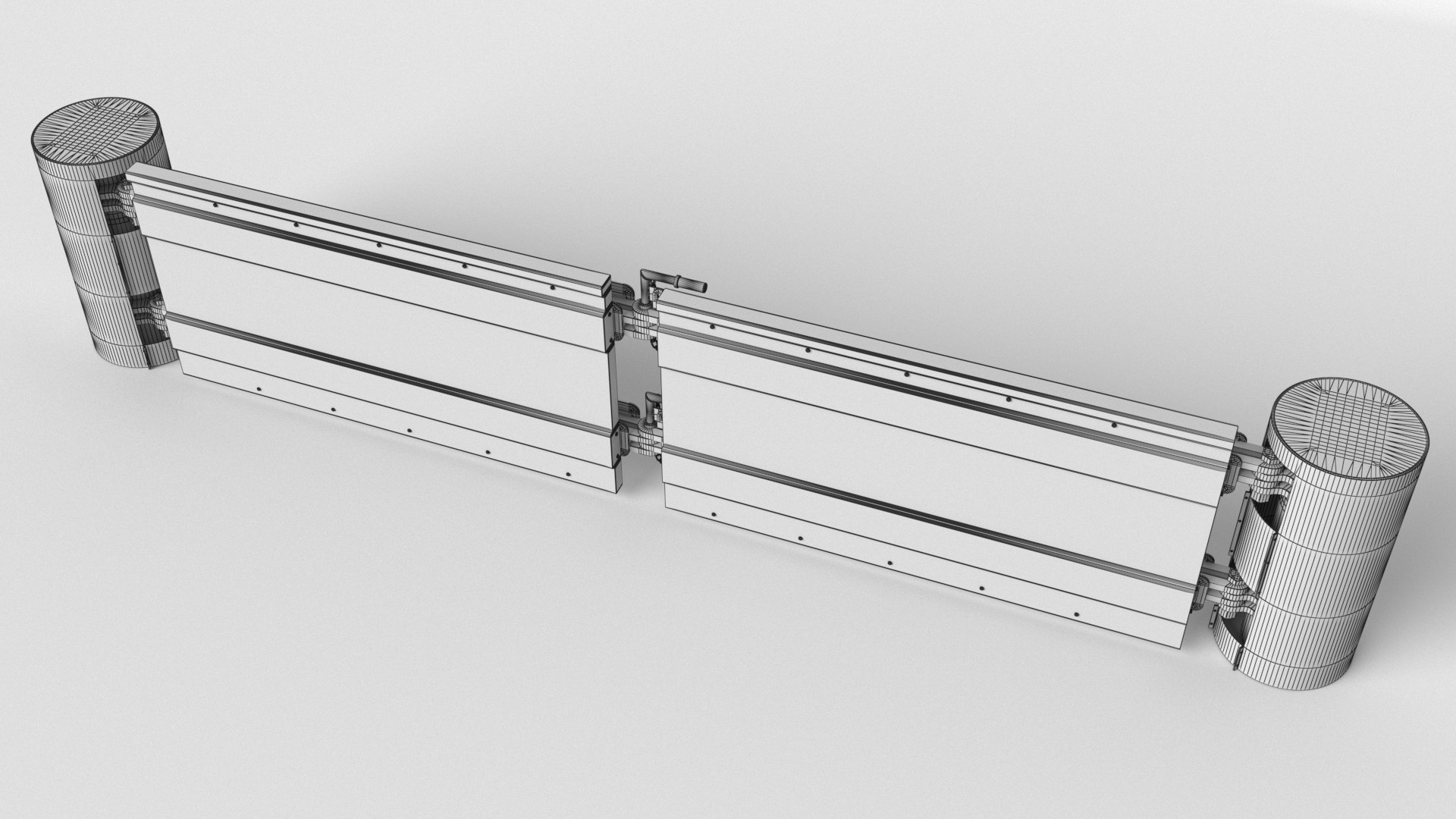 3D Crash Resistant Gates - TurboSquid 1976500