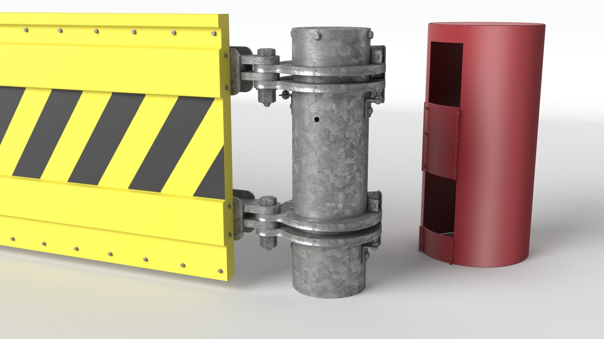 3D Crash Resistant Gates - TurboSquid 1976500