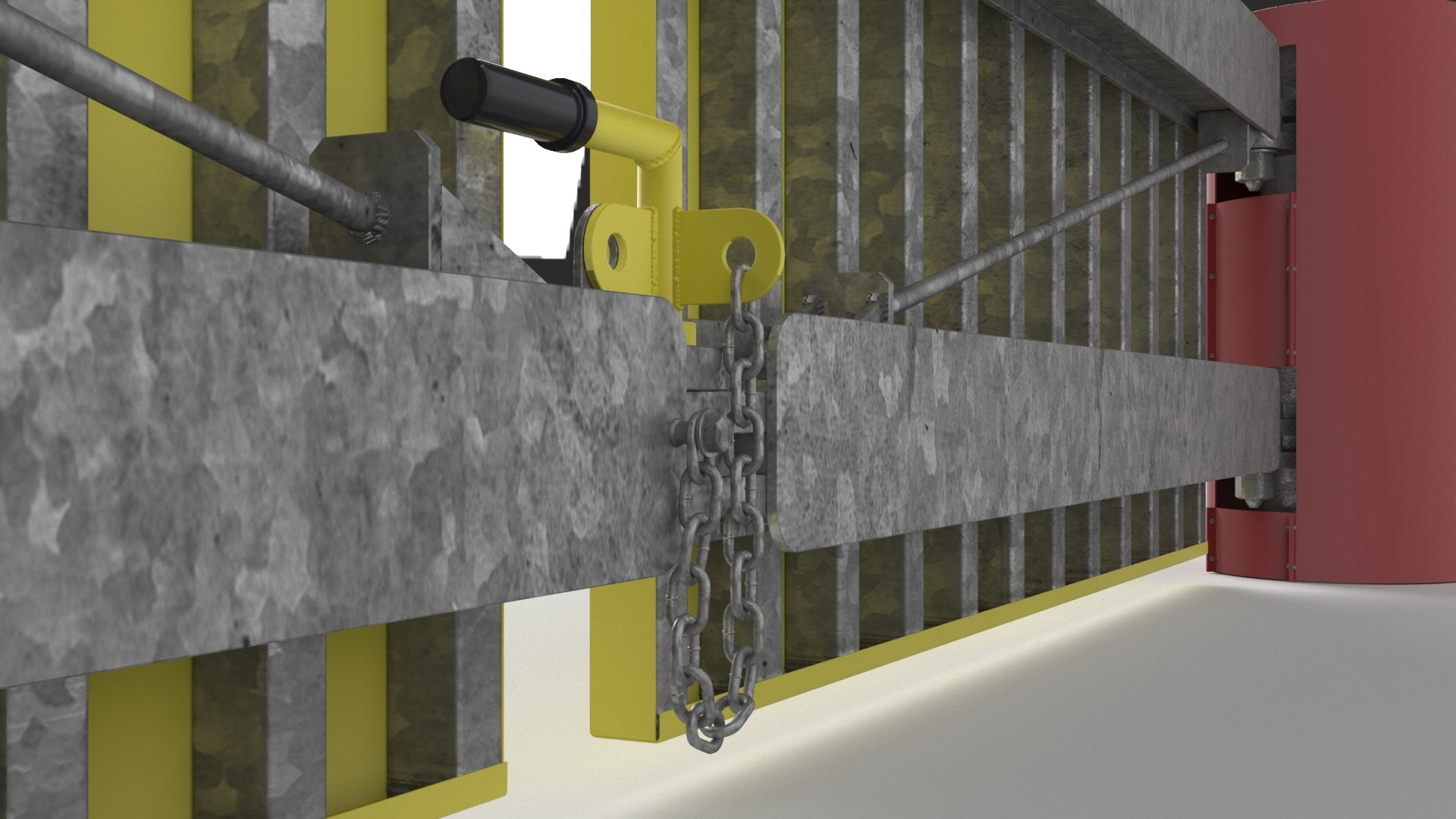 3D Crash Resistant Gates - TurboSquid 1976500