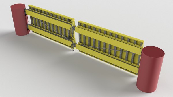 modelo 3d Crash Resistant Gates - TurboSquid 1976500