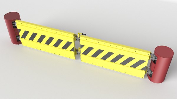 modelo 3d Crash Resistant Gates - TurboSquid 1976500