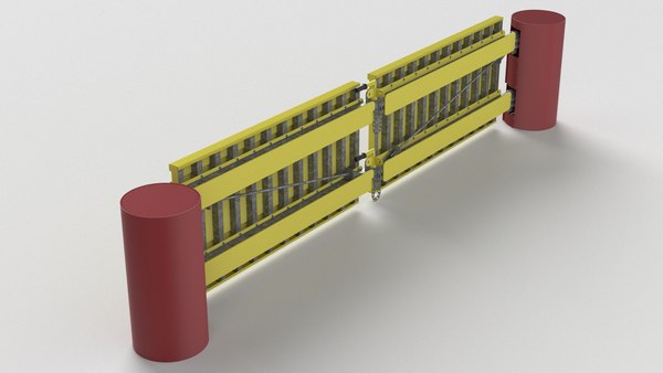 modelo 3d Crash Resistant Gates - TurboSquid 1976500