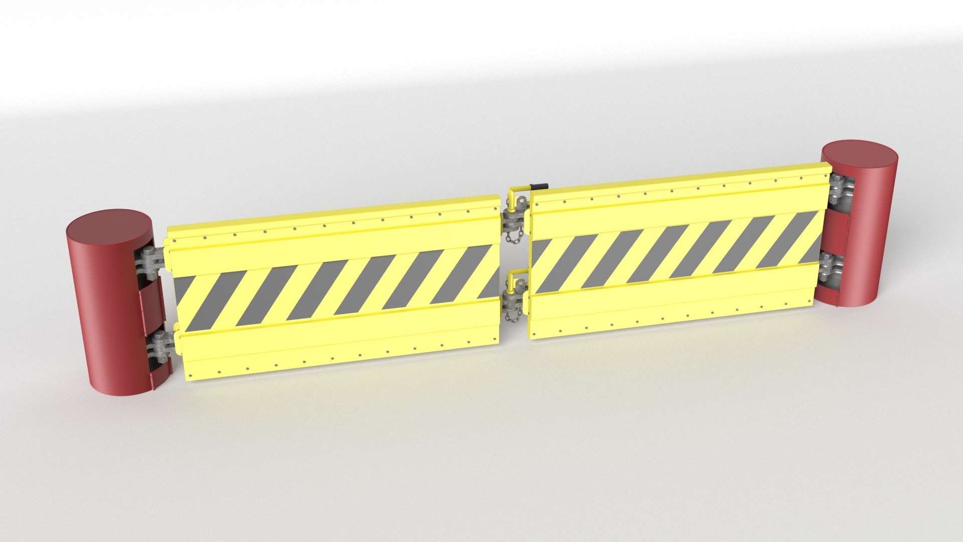 modelo 3d Crash Resistant Gates - TurboSquid 1976500