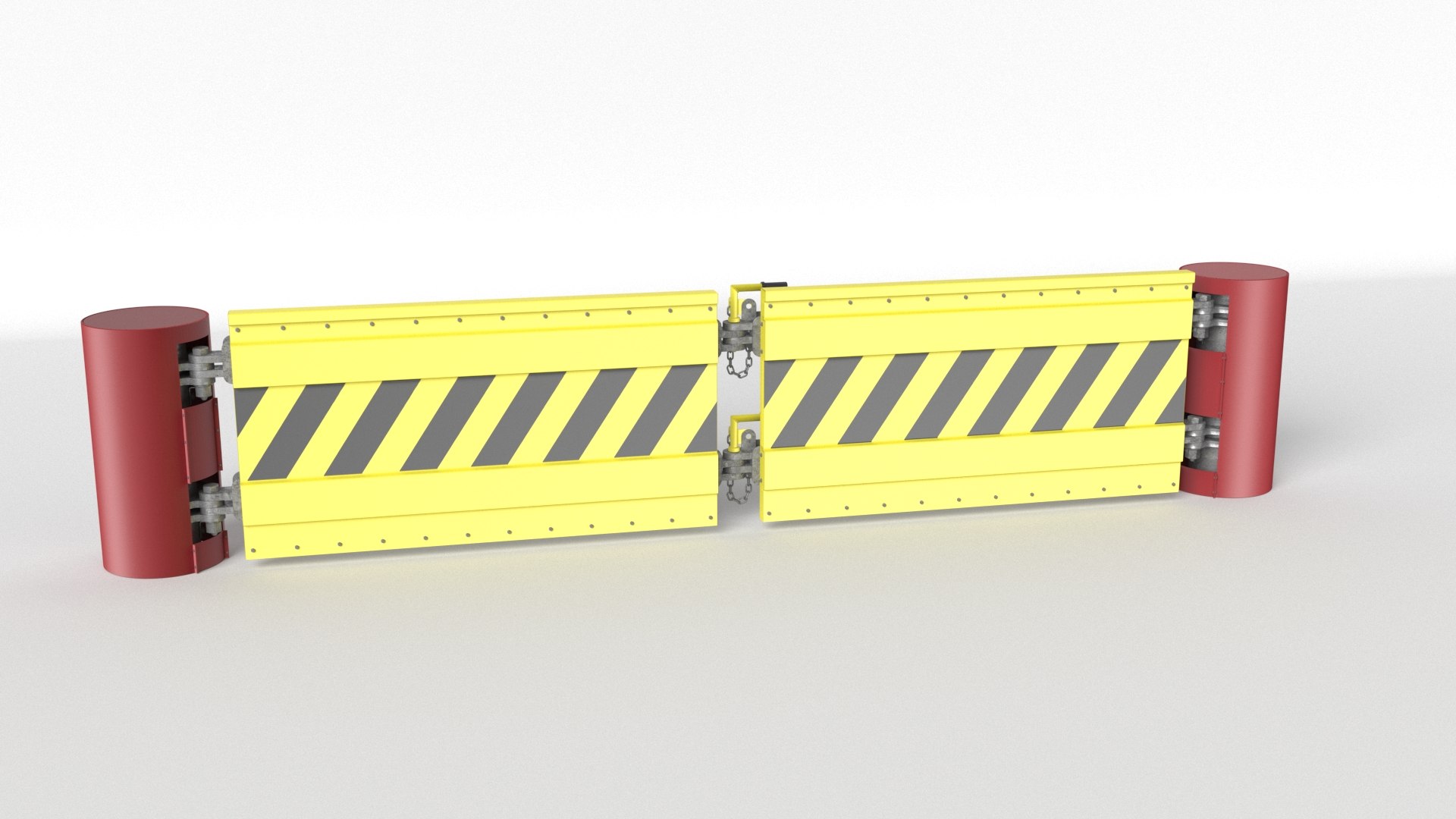 3D Crash Resistant Gates - TurboSquid 1976500