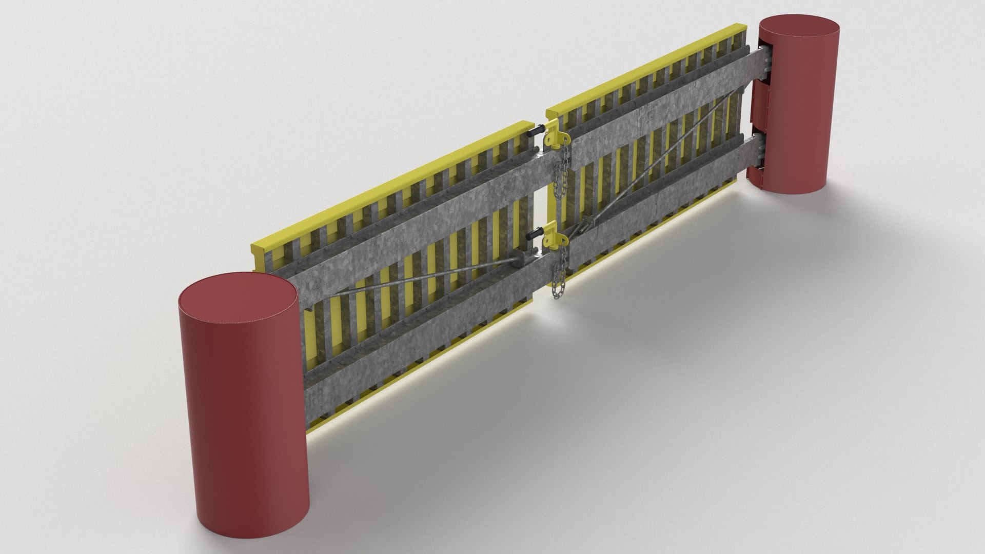 3D Crash Resistant Gates - TurboSquid 1976500