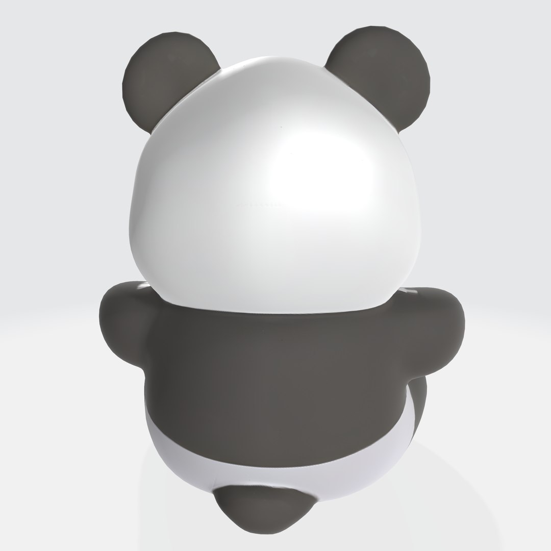 3D Model Cute Sitting Panda - TurboSquid 2268934