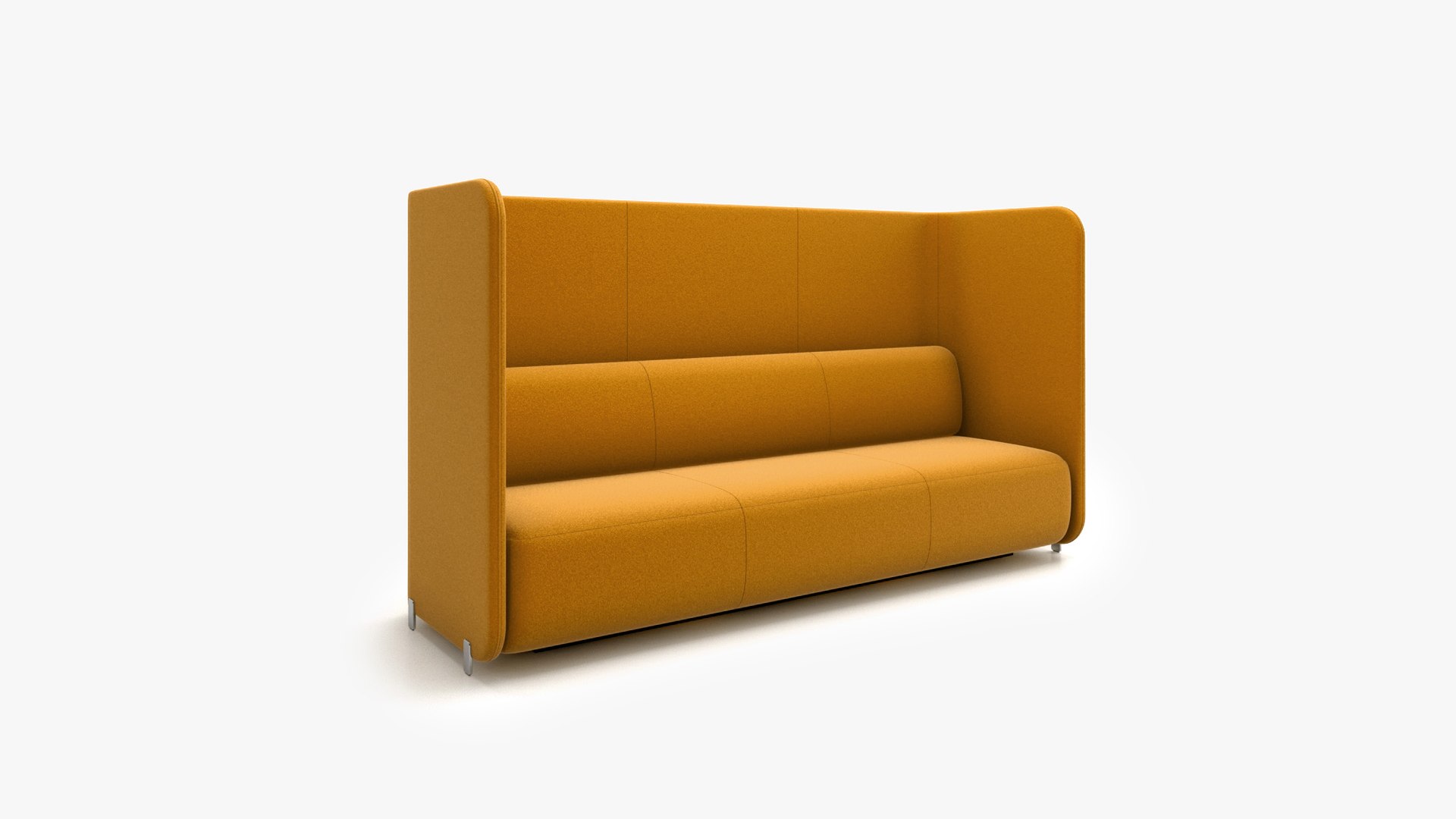 3D Bernhardt Design CODE Three Seat Sofa with Standard Wall model ...