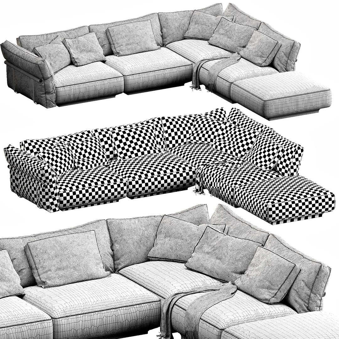 3D Model Flexform Camelot - TurboSquid 2275965