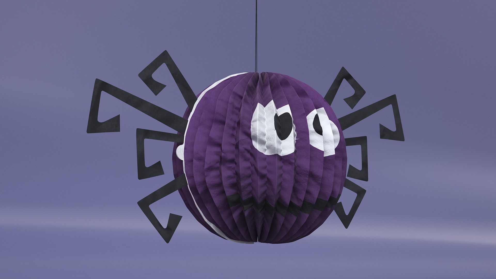 3D Halloween Spider Paper Decorations - TurboSquid 2276347