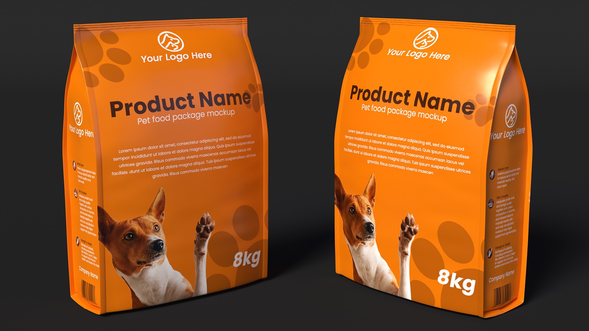 Pet Food Large Package Mockup 3D - TurboSquid 2108379