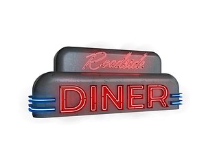 3D Diner Sign Models - Browse & Download Formats - TurboSquid
