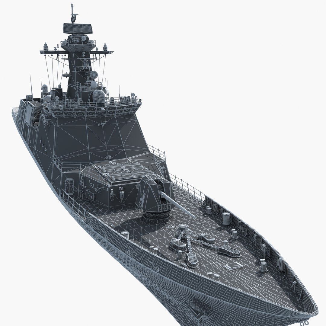 Daegu-Class Frigate Model - TurboSquid 2342482