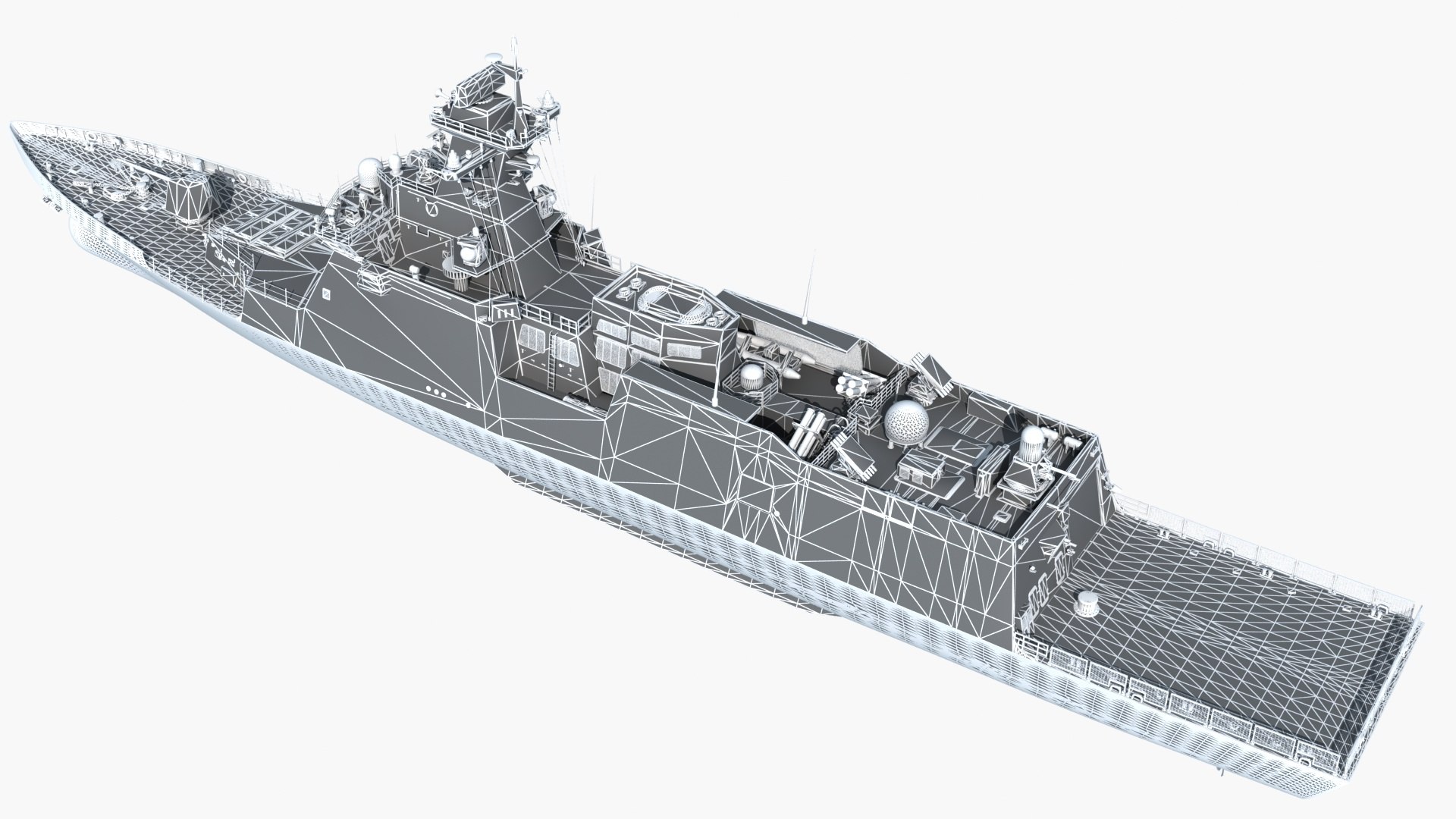 Daegu-Class Frigate Model - TurboSquid 2342482