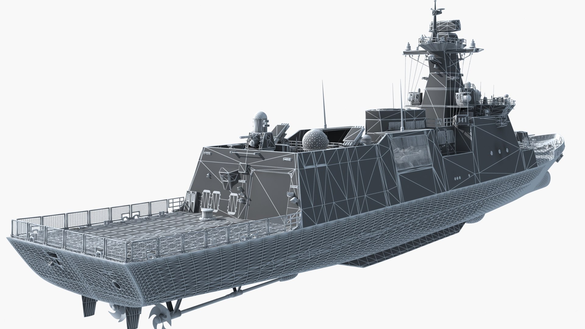 Daegu-Class Frigate Model - TurboSquid 2342482
