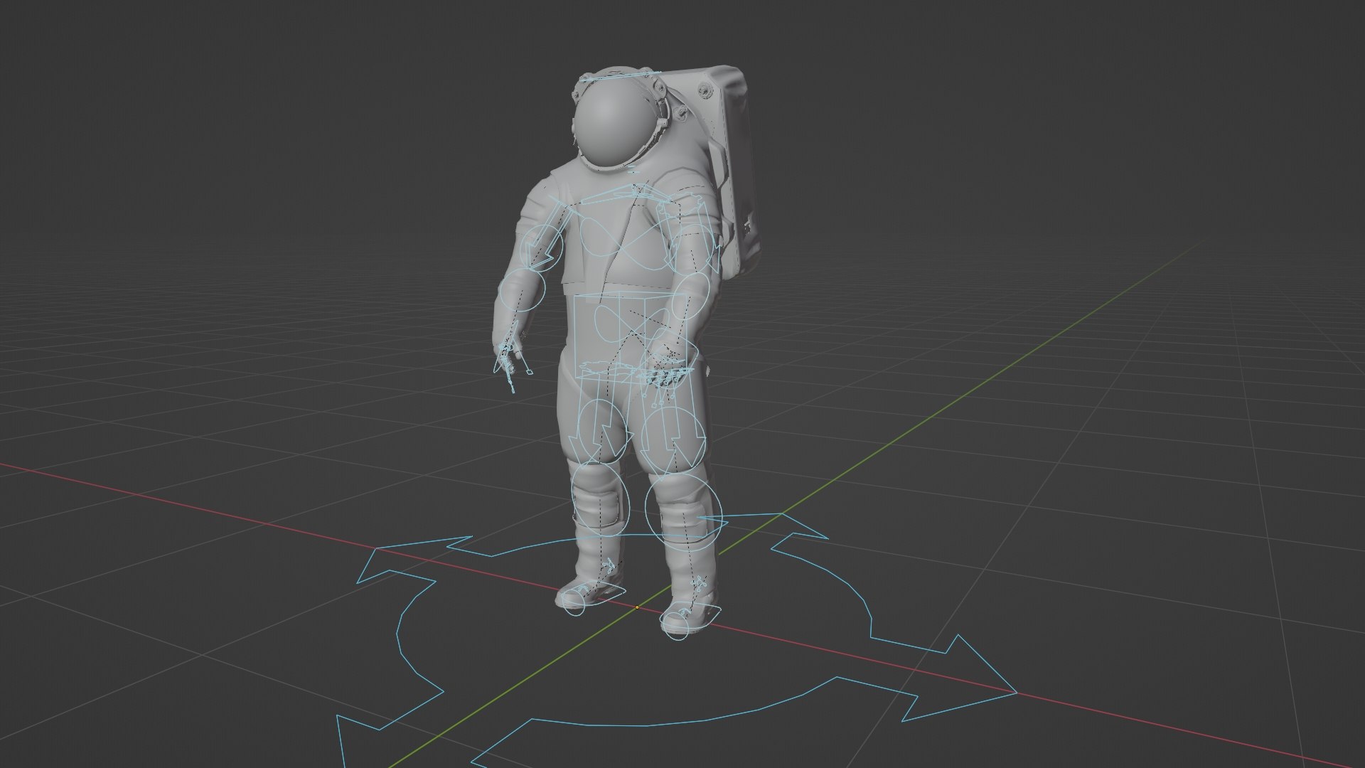NASA AXEMU Spacesuit Rigged Model - TurboSquid 2047292