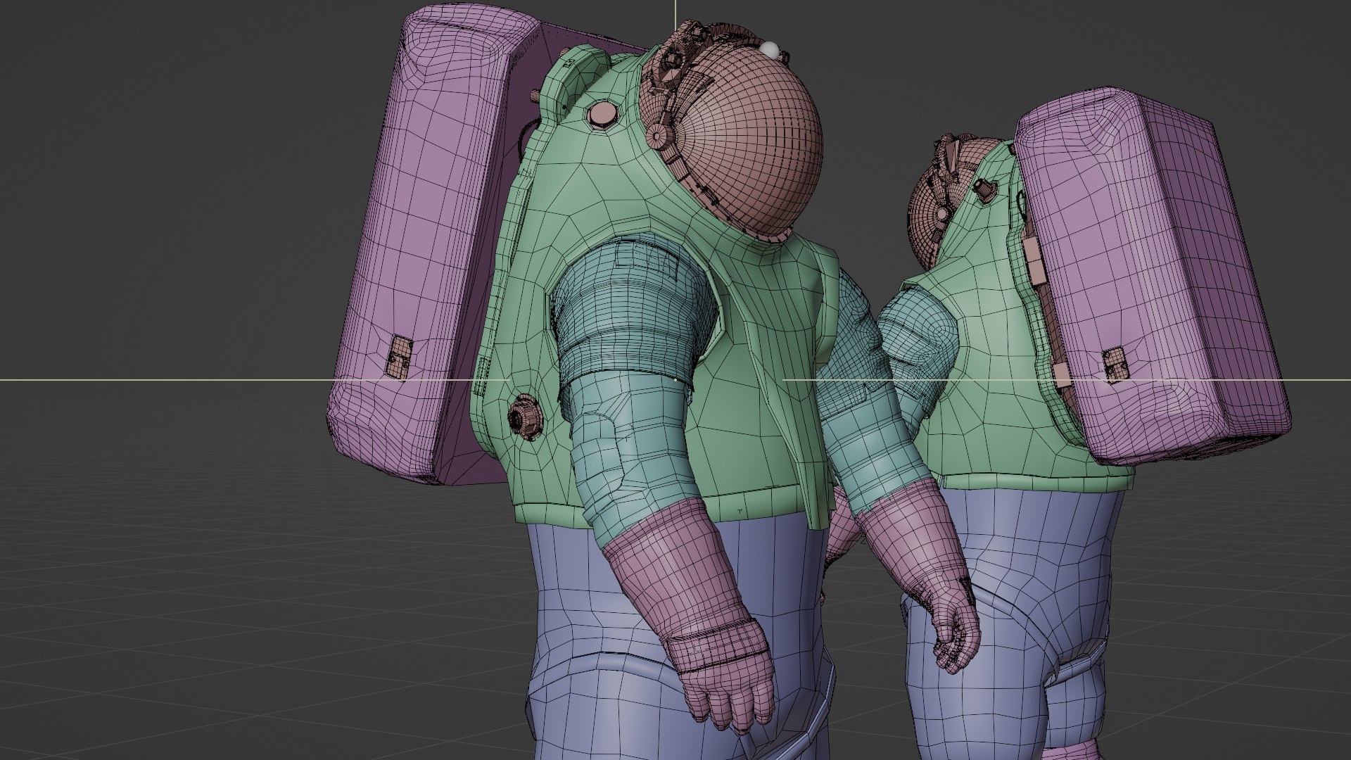 NASA AXEMU Spacesuit Rigged model - TurboSquid 2047292