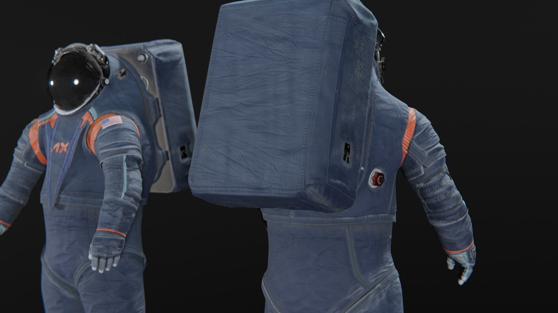 NASA AXEMU Spacesuit Rigged Model - TurboSquid 2047292