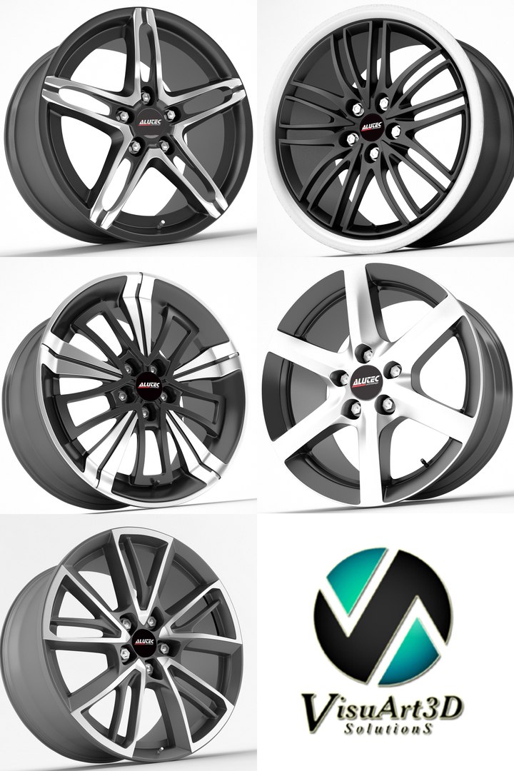 3ds Max Alutec Wheel Rims