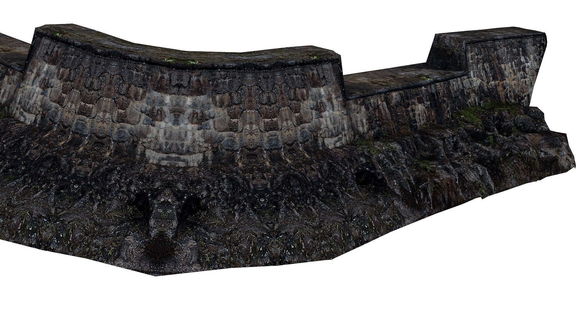 3D model Stone fence 01 08 - TurboSquid 1755328